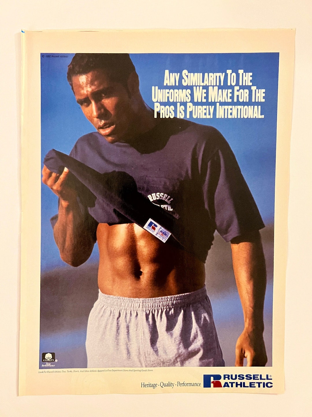 Vintage Russell Athletic Advertisement - Etsy