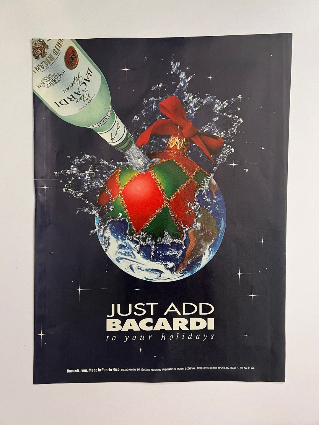 Vintage Bacardi Rum Advertisement - Etsy