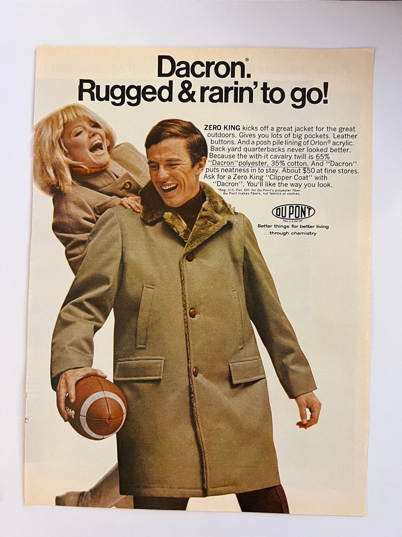 Vintage Dacron Jacket Advertisement - Etsy