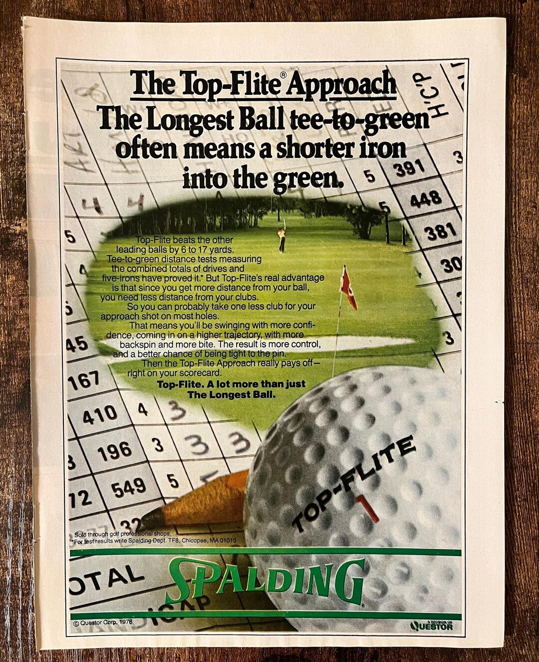 Vintage Spalding Golf Ball Advertisement - Etsy