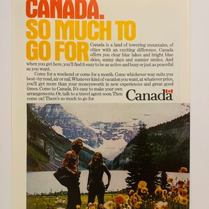 Vintage Canada Travel Advertisement - Etsy