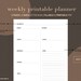 Editable Fillable Printable Checklist Weekly Planner Template Modern ...
