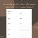 Editable Fillable Printable Checklist Weekly Planner Template Modern ...