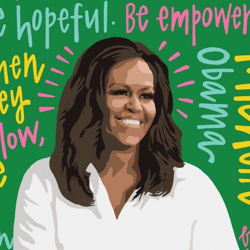 Digital Michelle Obama Black Girl Magic Black Lives - Etsy