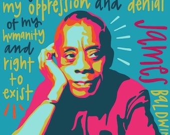 DIGITAL James Baldwin 2 Physical Print, Black Lives Matter, Civil ...