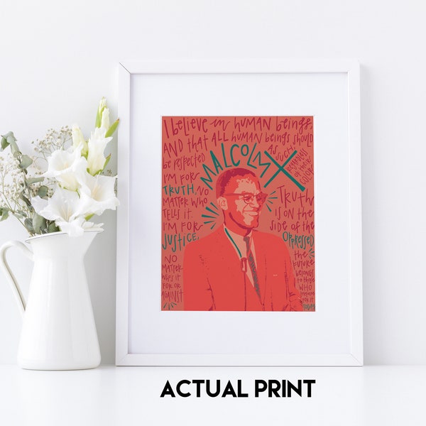 Malcolm X Quote Poster - Etsy