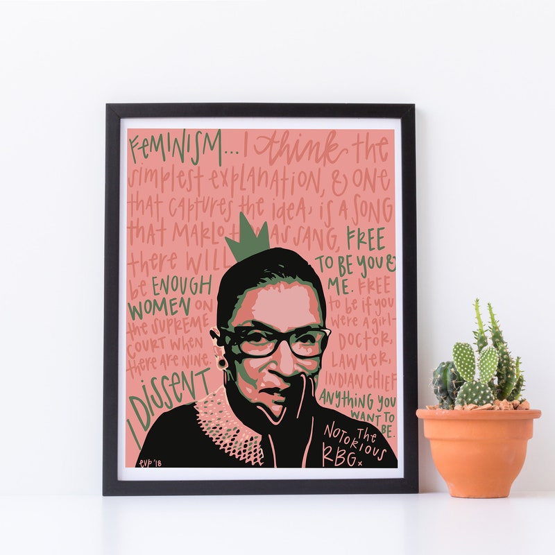 Ruth Bader Ginsburg Art - Etsy