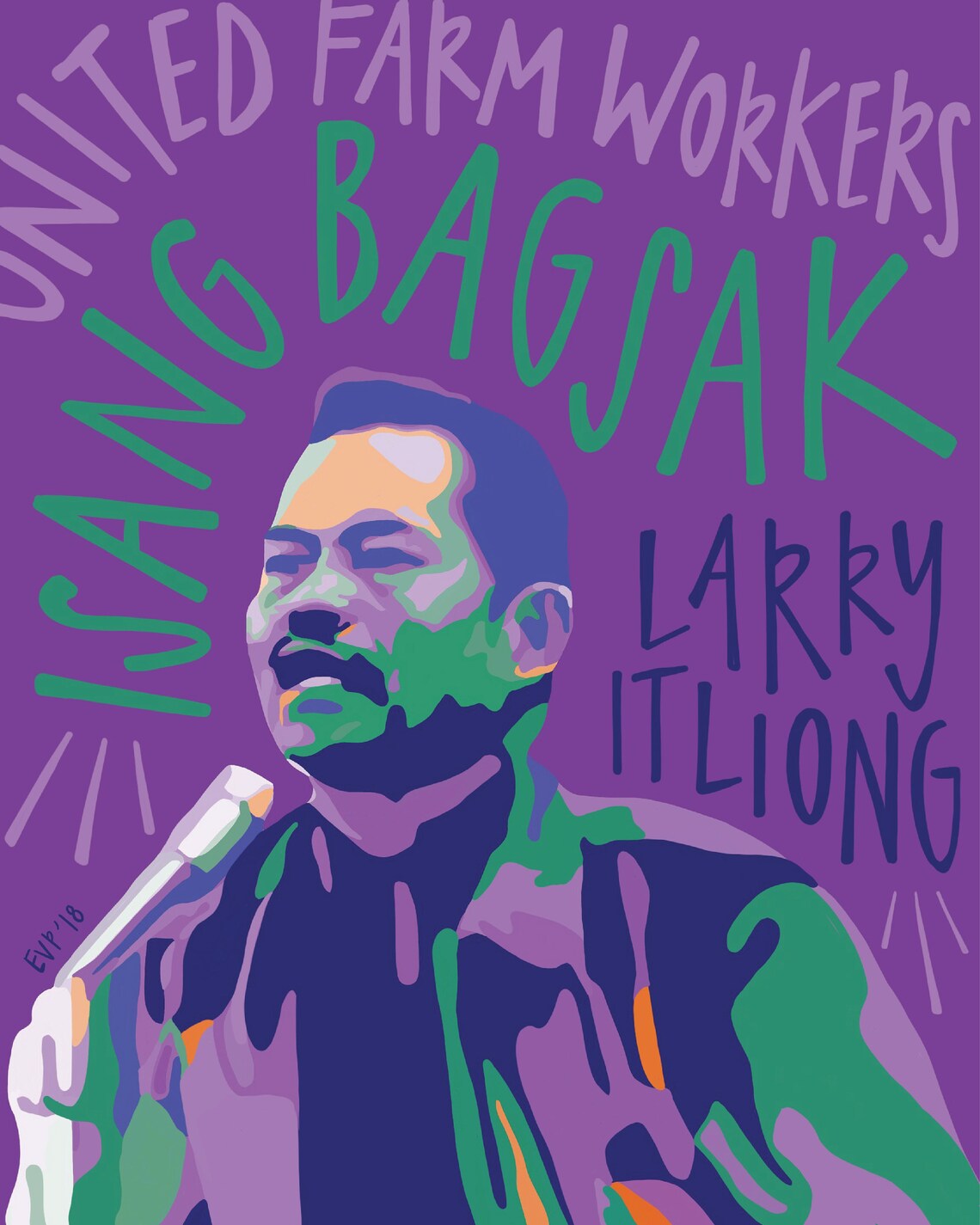 Larry Itliong Physical Print | Etsy