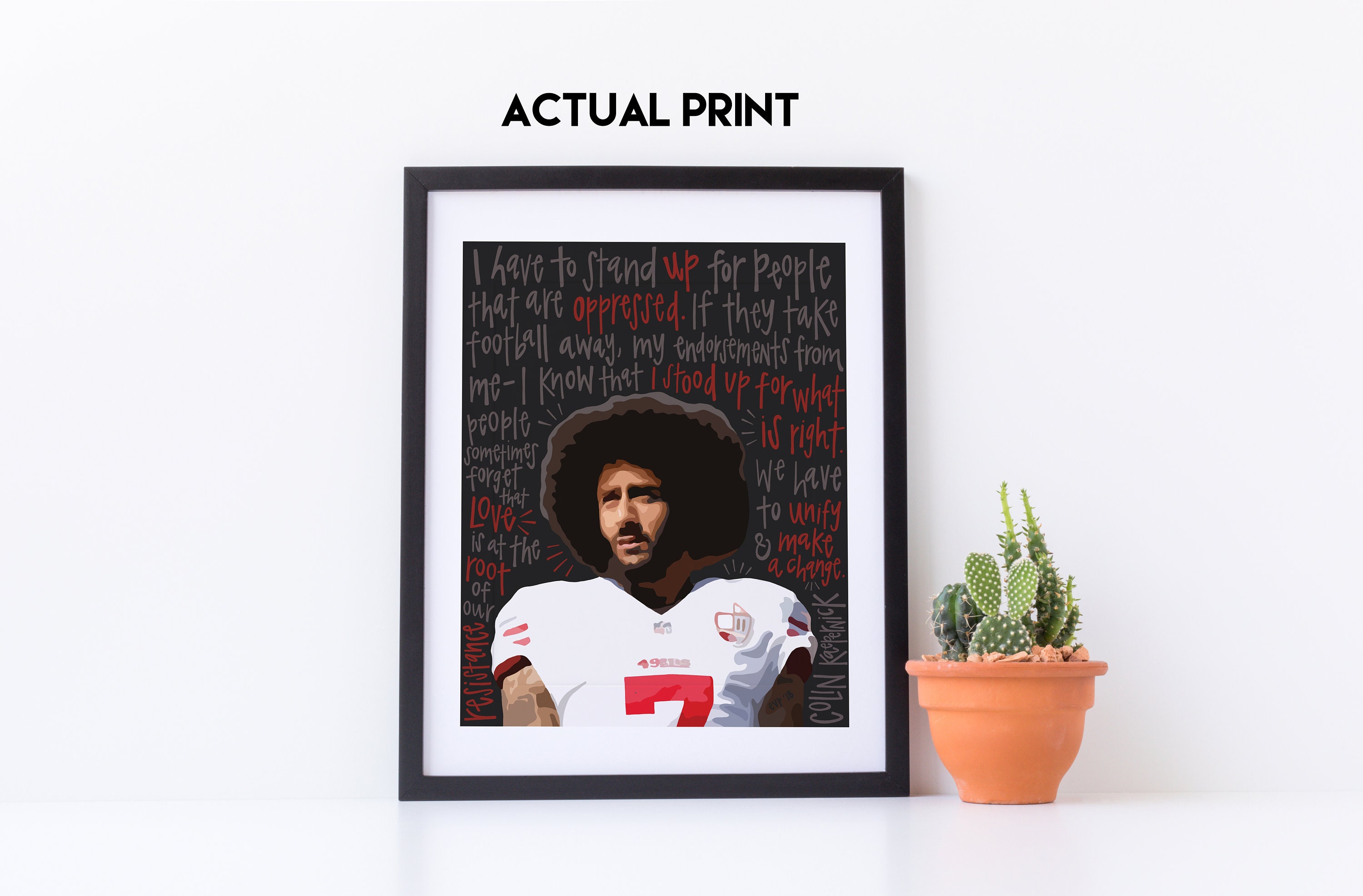 Colin Kaepernick Nike Poster