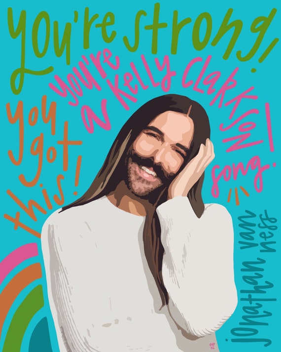 DIGITAL Download Jonathan Van Ness JVN Queer Eye LGBTQ - Etsy