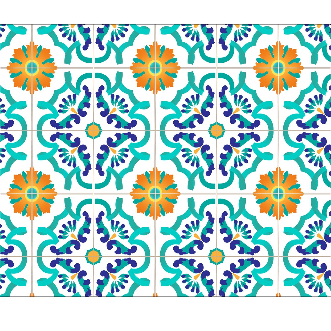 Amalfi Tile Pattern - Etsy