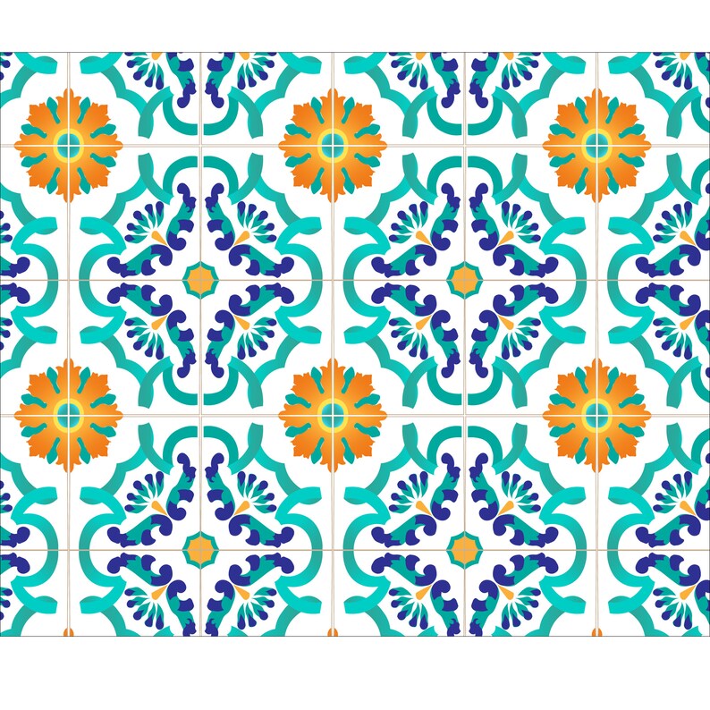 Amalfi Tile Pattern - Etsy