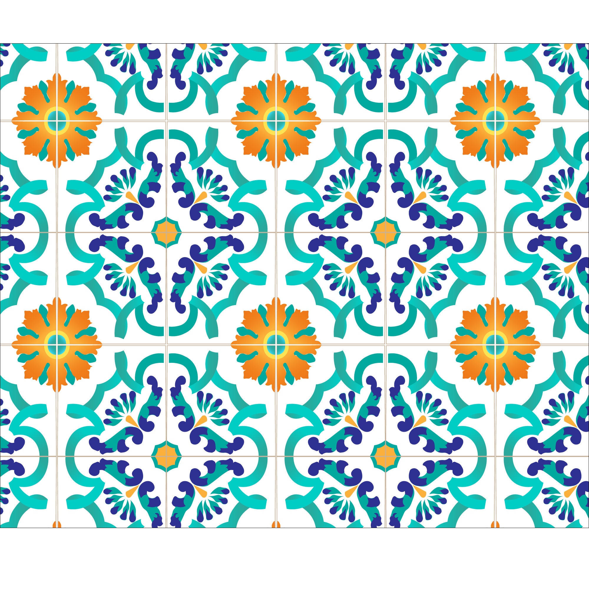 Amalfi Tile Pattern - Etsy