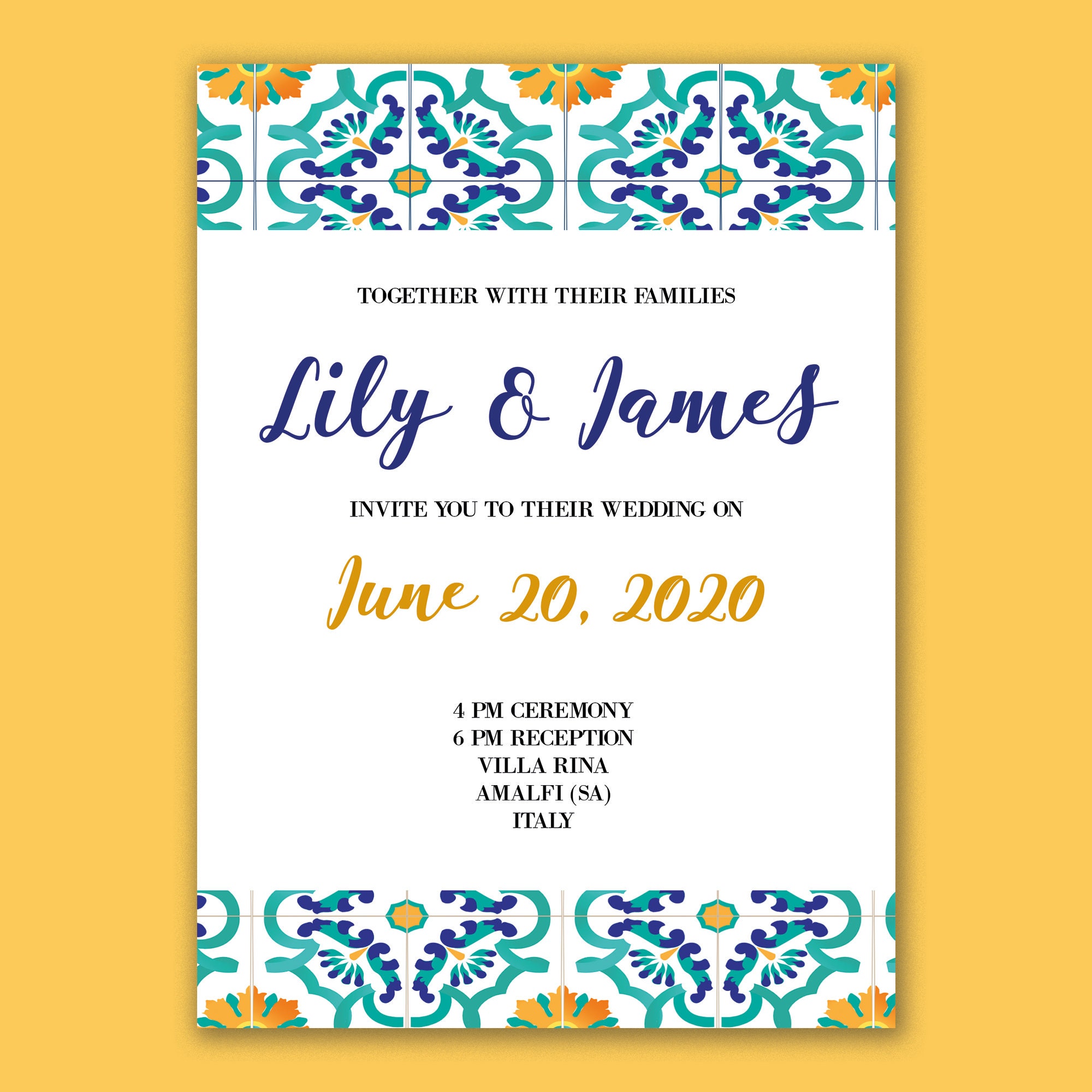 Amalfi Tile Pattern - Etsy