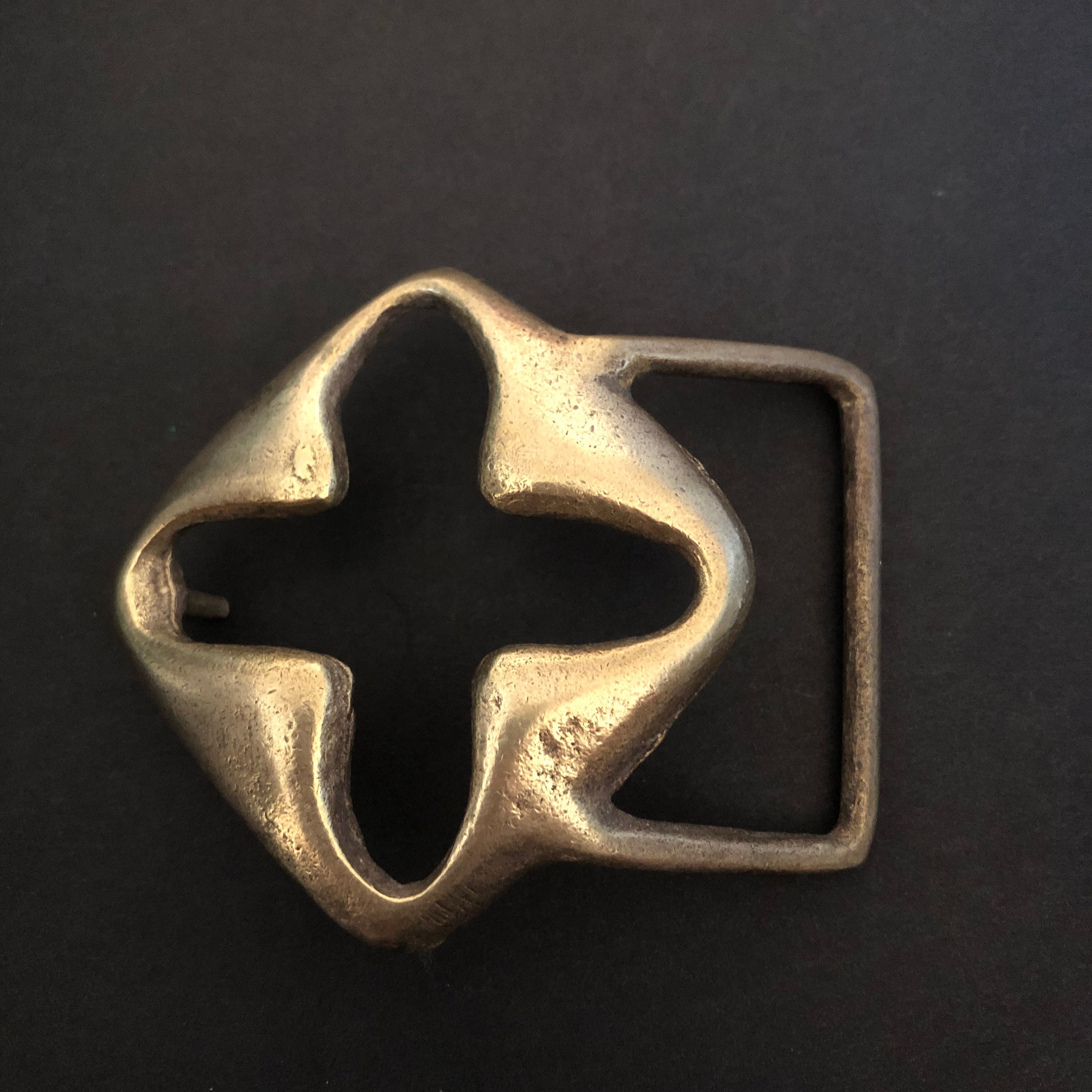 Vintage 1970s Rare Duncan Laurie Abstract Modernist Art Brass Belt ...