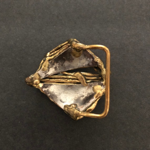 Rare Brutalist Handmade Abstract Two Tone Studio Art … - Gem