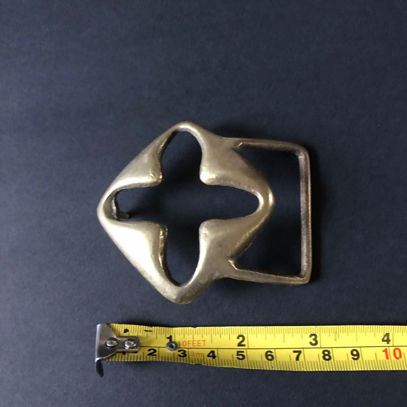 Vintage 1970s Rare Duncan Laurie Abstract Modernist Art Brass Belt ...