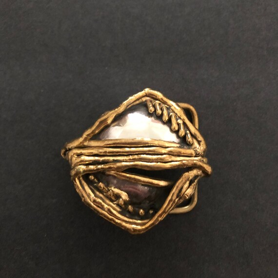 Rare Brutalist Handmade Abstract Two Tone Studio Art … - Gem