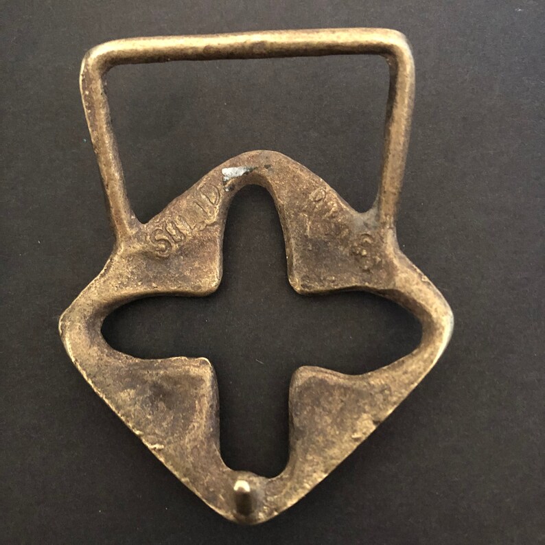 Vintage 1970s Rare Duncan Laurie Abstract Modernist Art Brass Belt ...
