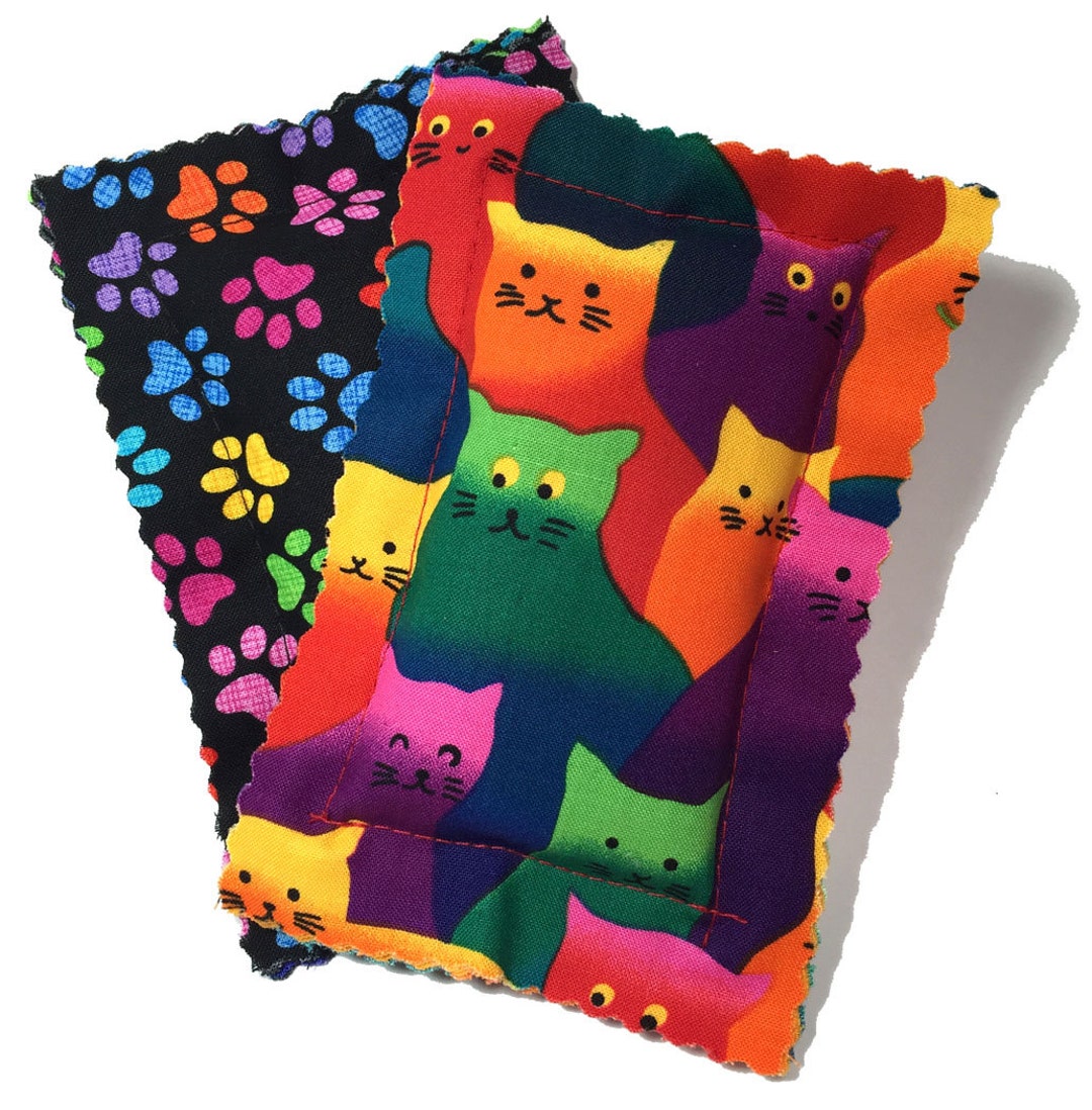 Cat Catnip Pillows Bags Sacks Two Pack - Etsy