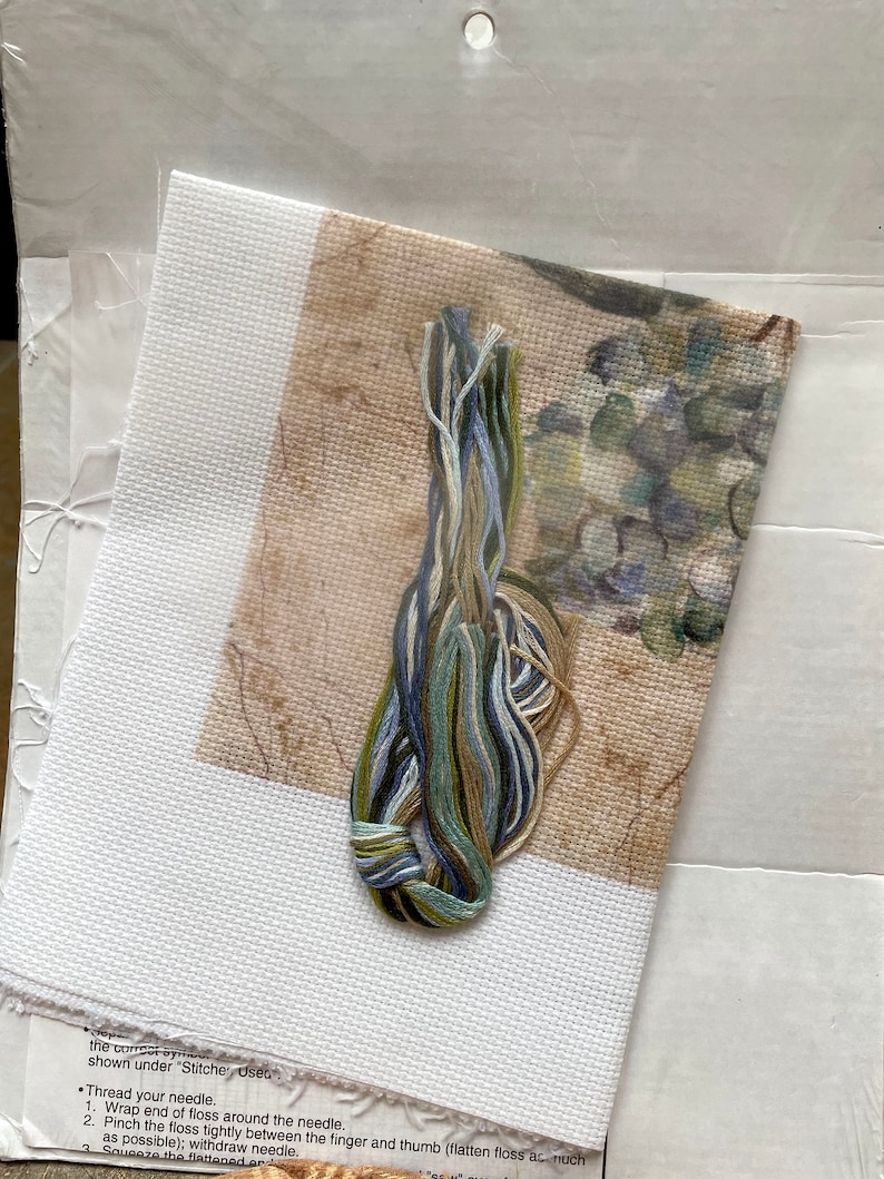 Cross Stitch Fiber Arts Embellished Hydrangea Cross Stitch Kit by ...