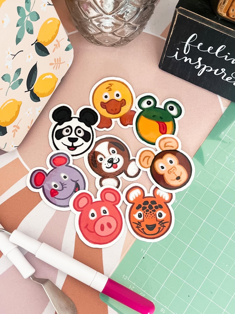Zoopals Stickers | Nostalgic 2000s Animal Plate Decals | Y2K Childhood ...