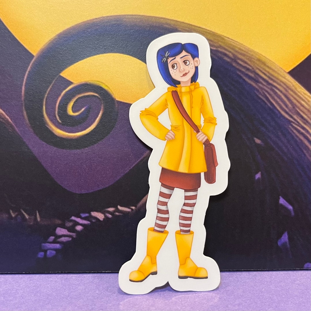 Coraline Sticker Coraline Jones Decal Halloween Laptop Sticker - Etsy