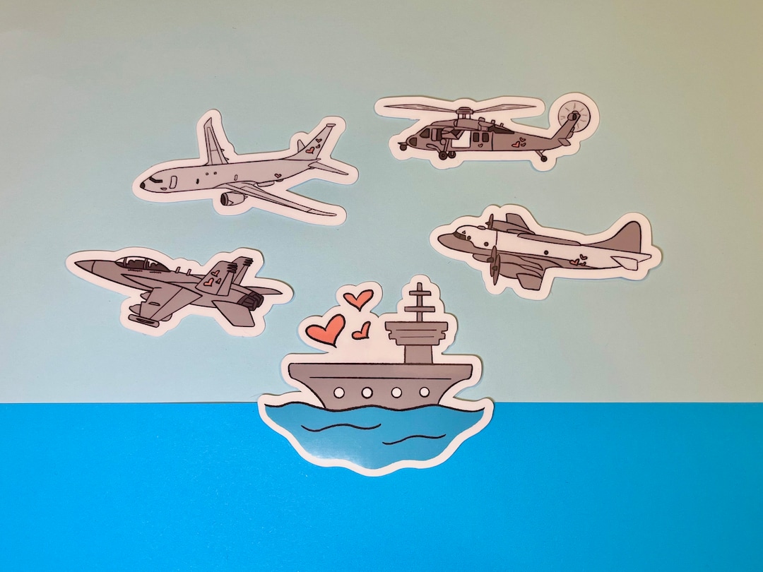 Heart Fleet Stickers || Military Decals || Navy Laptop Stickers - Etsy