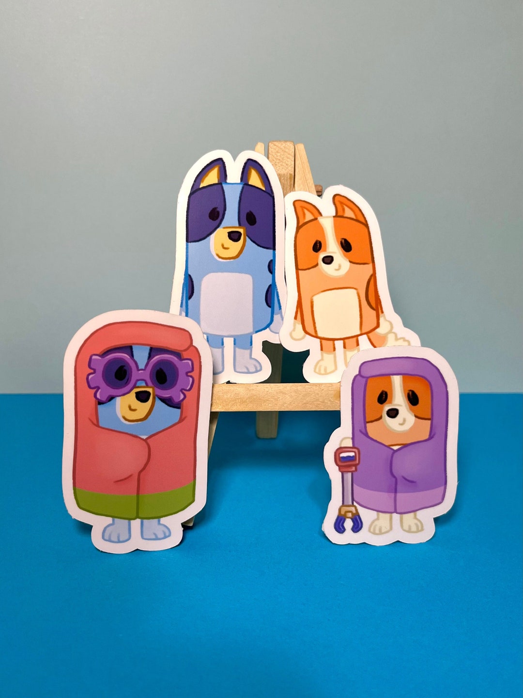 Here Come the Grannies! Bluey and Bingo (rita & Janet) Heeler Stickers ...