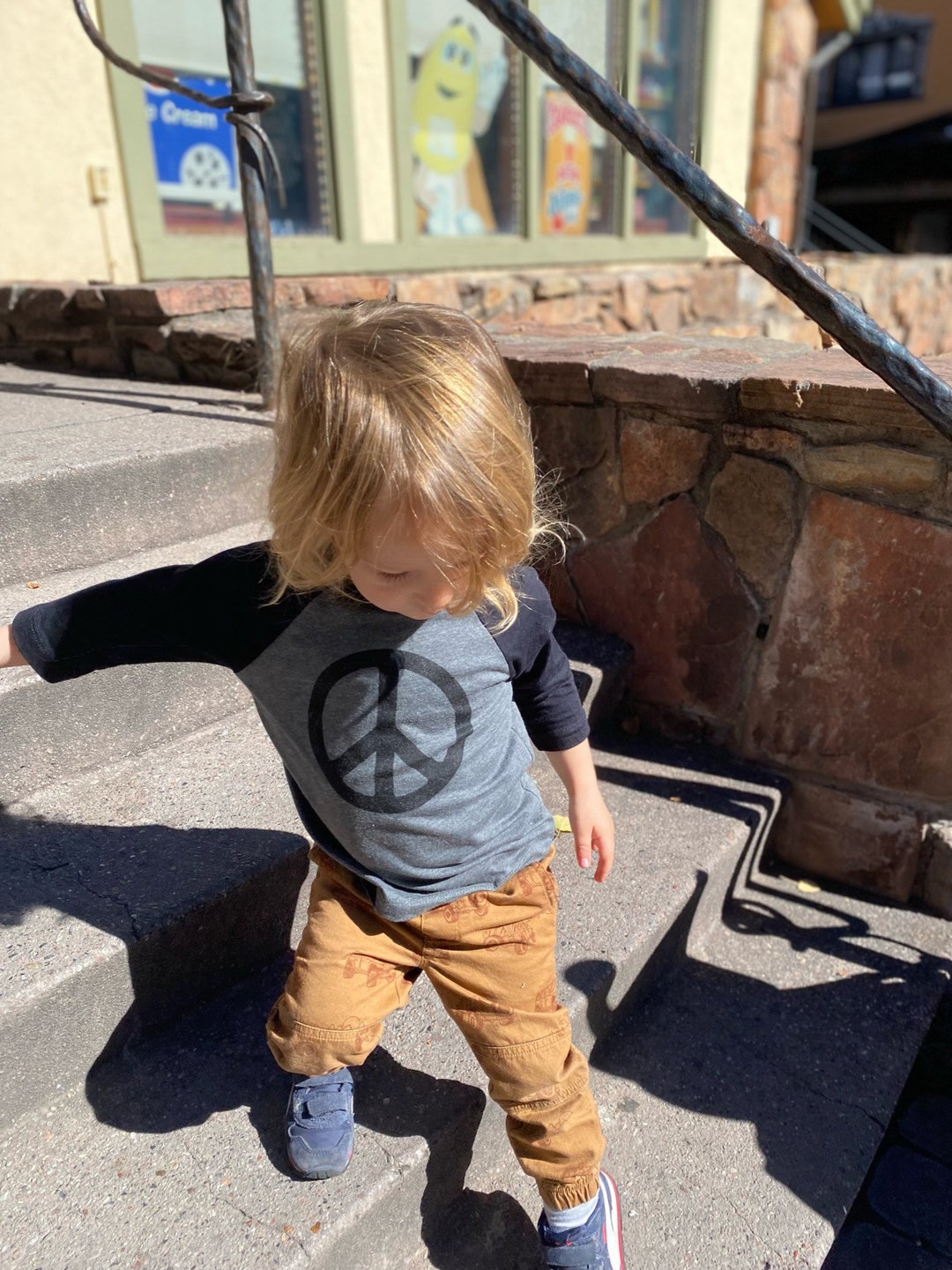 Peace Sign Baseball Tee - Etsy