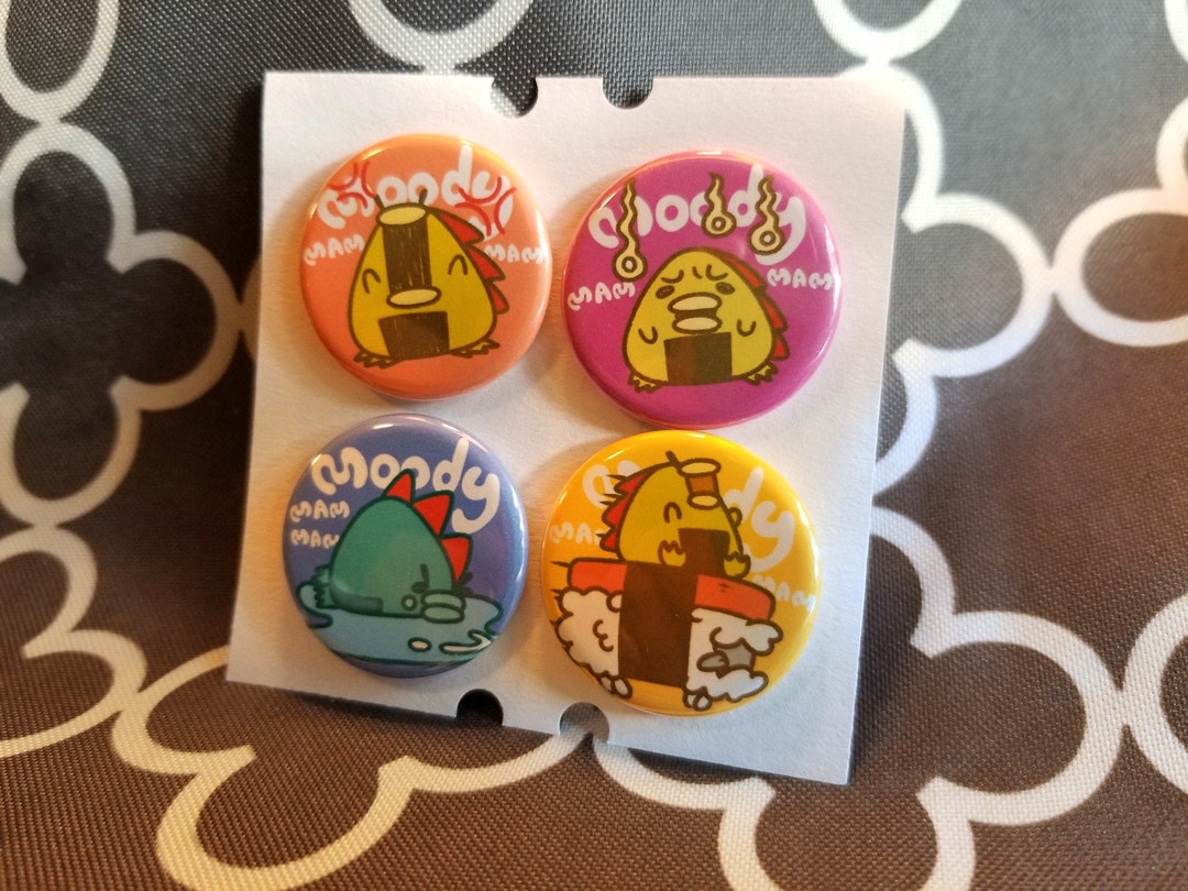 Moody Mam-mam 4 Button Pin Set 1.25 Pinback Button - Etsy