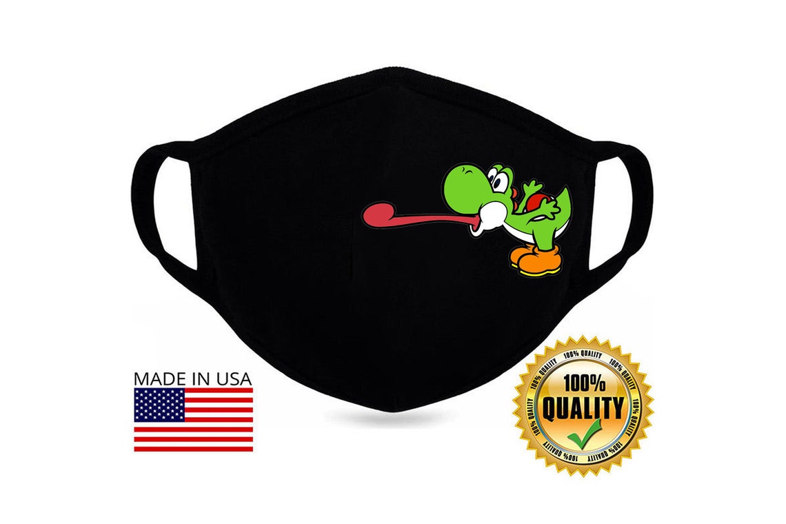 Yoshi Mask Funny Face Mask Best Selling Mask Face Mask | Etsy