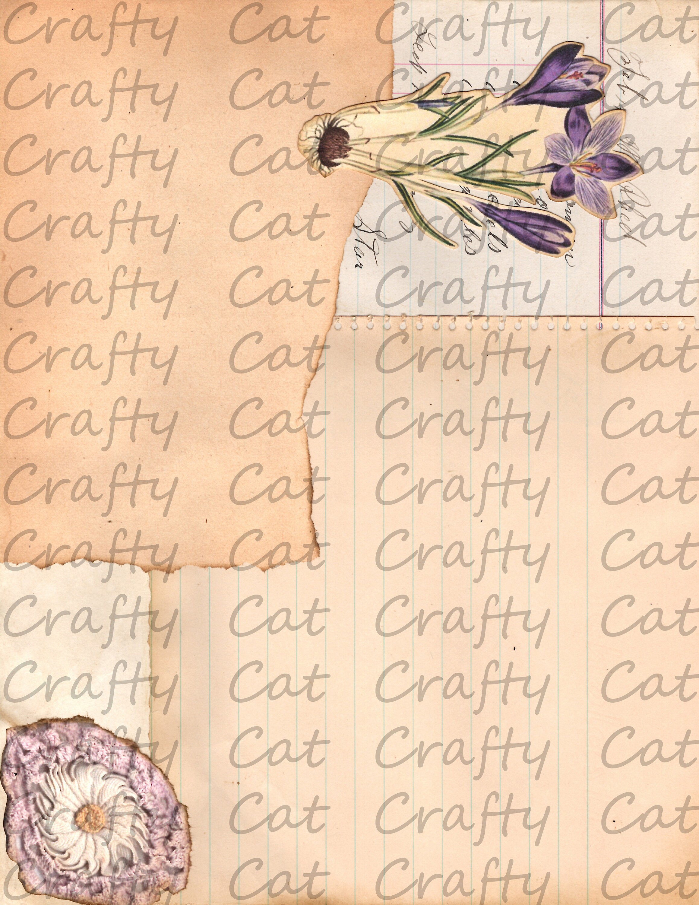 Old Paper 8 Page Digital Download (backing or Collage Paper) - Etsy