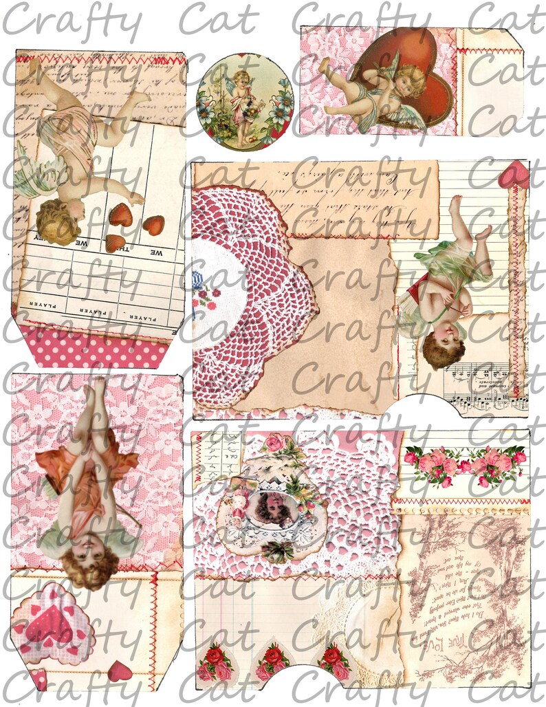 Old Love Notes (18 Page Digital Download Kit Only 10 Pages Are Shown ...