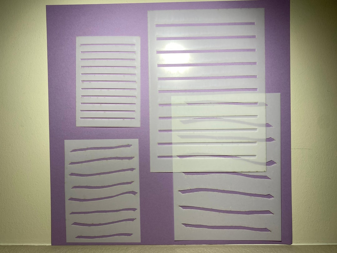 Set of 4 Line Stencils - Etsy