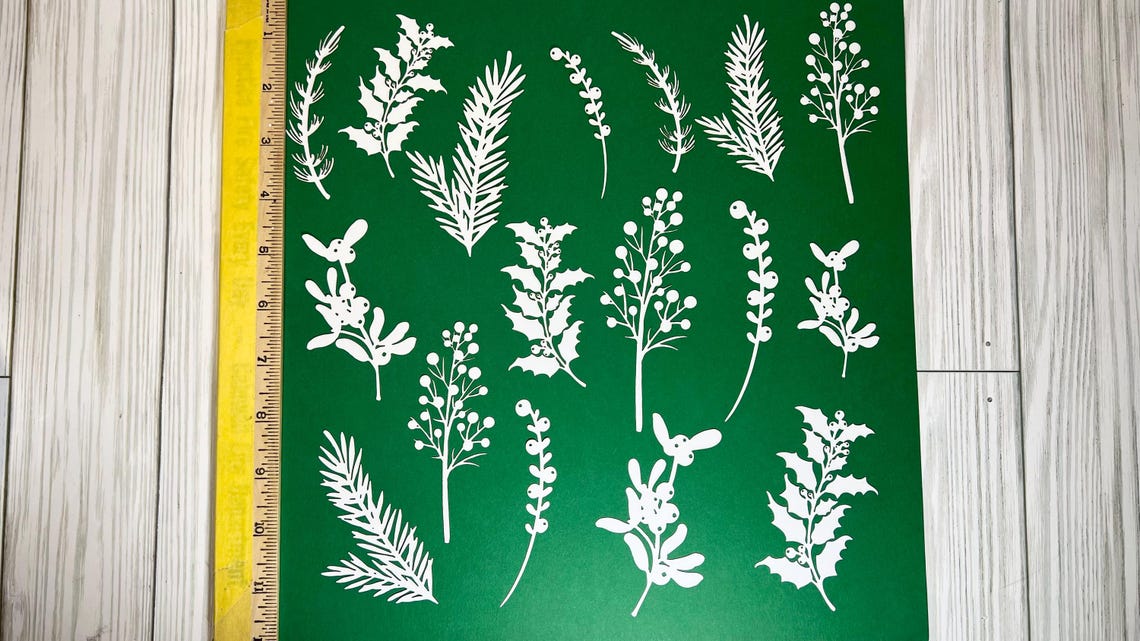 Winter Picks (50+ White Cardstock, Laser Die Cut, Floral Picks) - Etsy