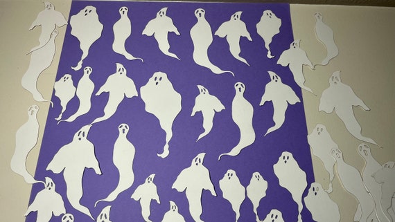 Laser Cut Spooky Paper Ghosts set of 40 - Etsy