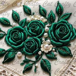 Gorgeous Green Embroidery (a 12 Page Digital Download for PAPER CRAFTS ...