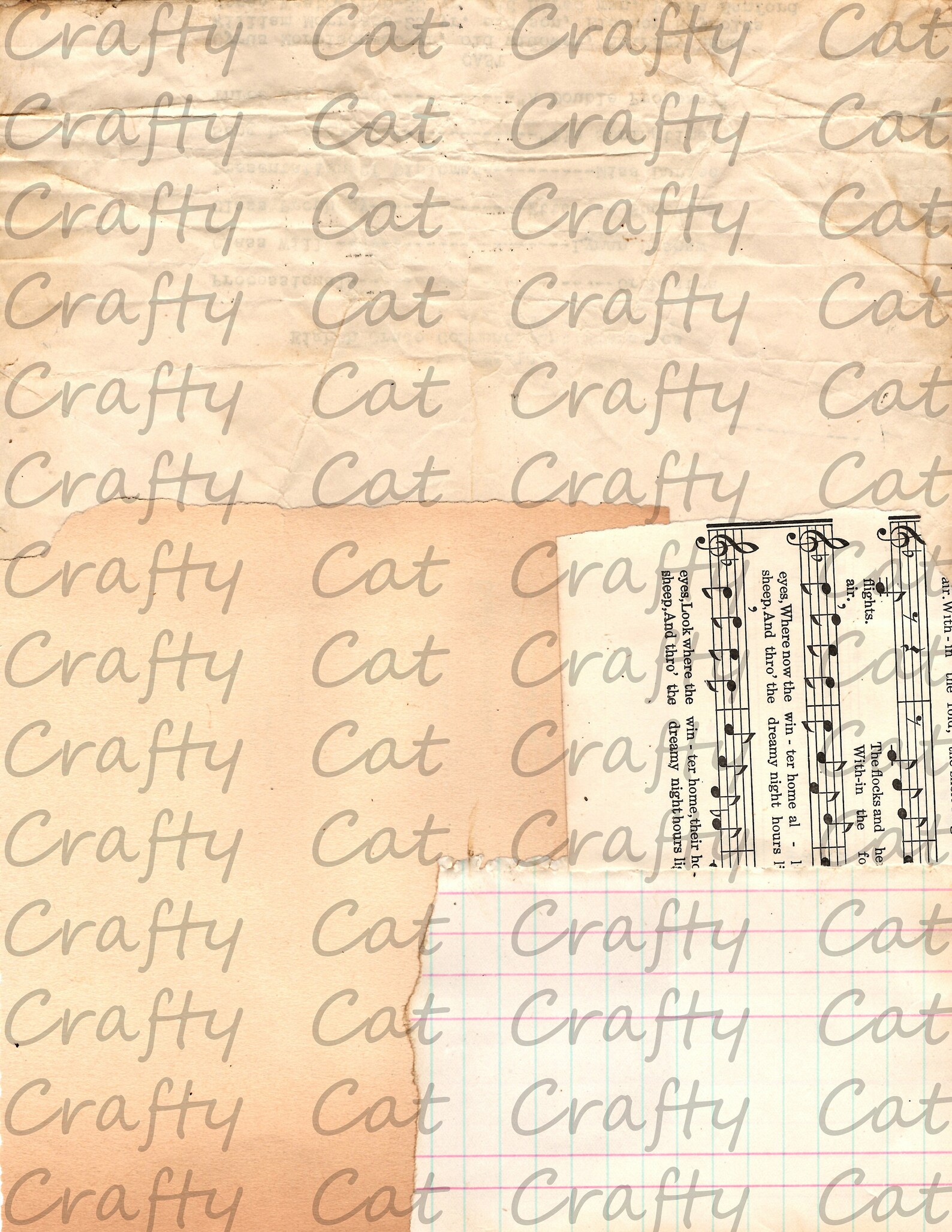Old Paper 8 Page Digital Download (backing or Collage Paper) - Etsy