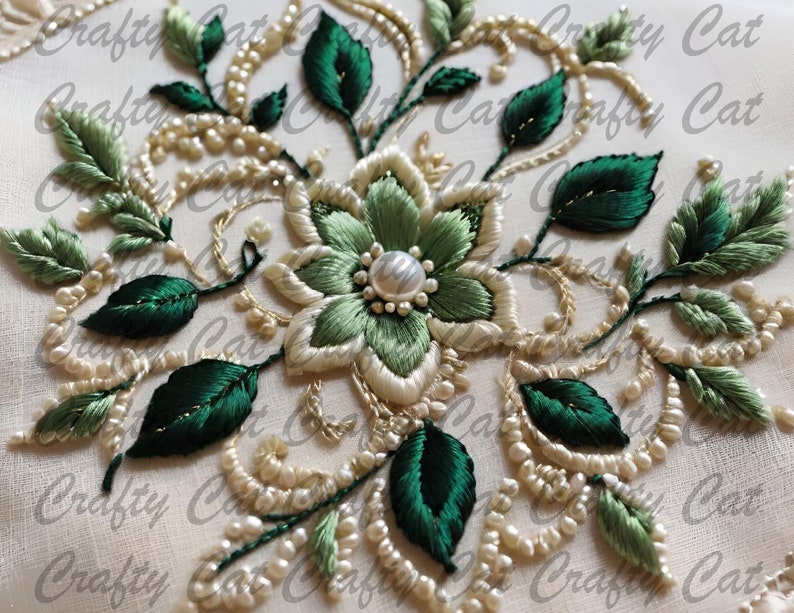 Gorgeous Green Embroidery (a 12 Page Digital Download for PAPER CRAFTS ...