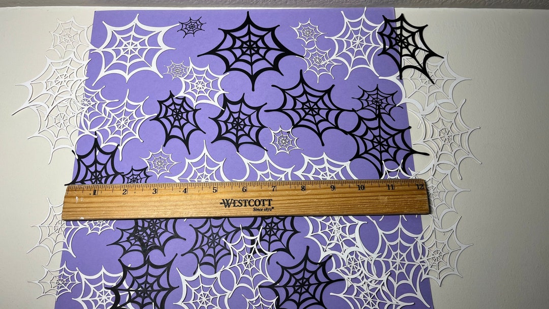Laser Cut Spooky Webs (set of 50+ Black and White Webs) - Etsy