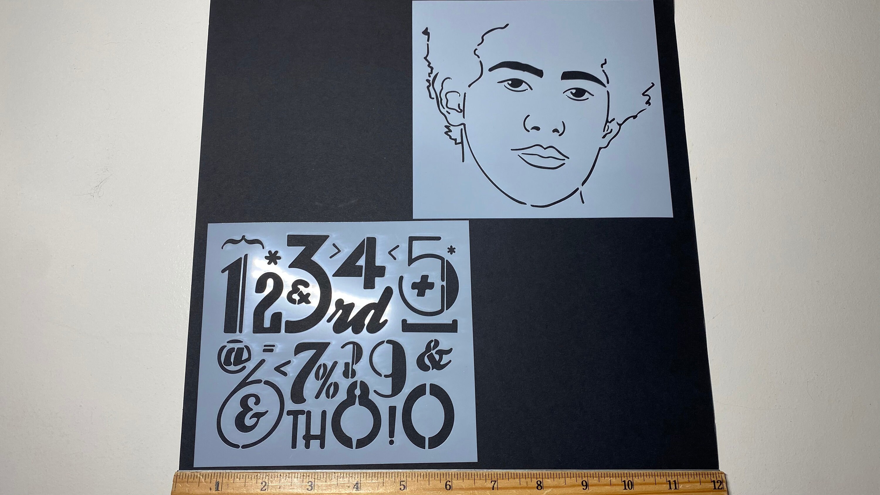 Man 2 Stencil Set - Etsy