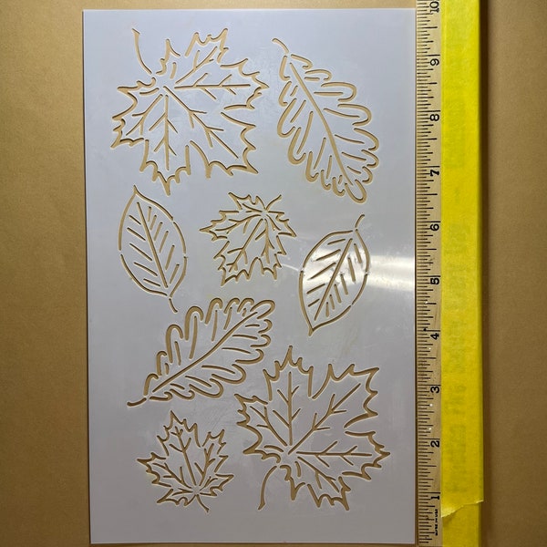 Leaf Stencil - Etsy