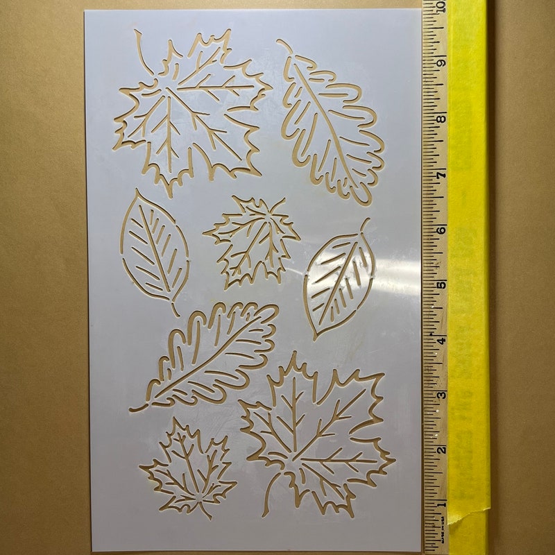 Leaf Stencil - Etsy