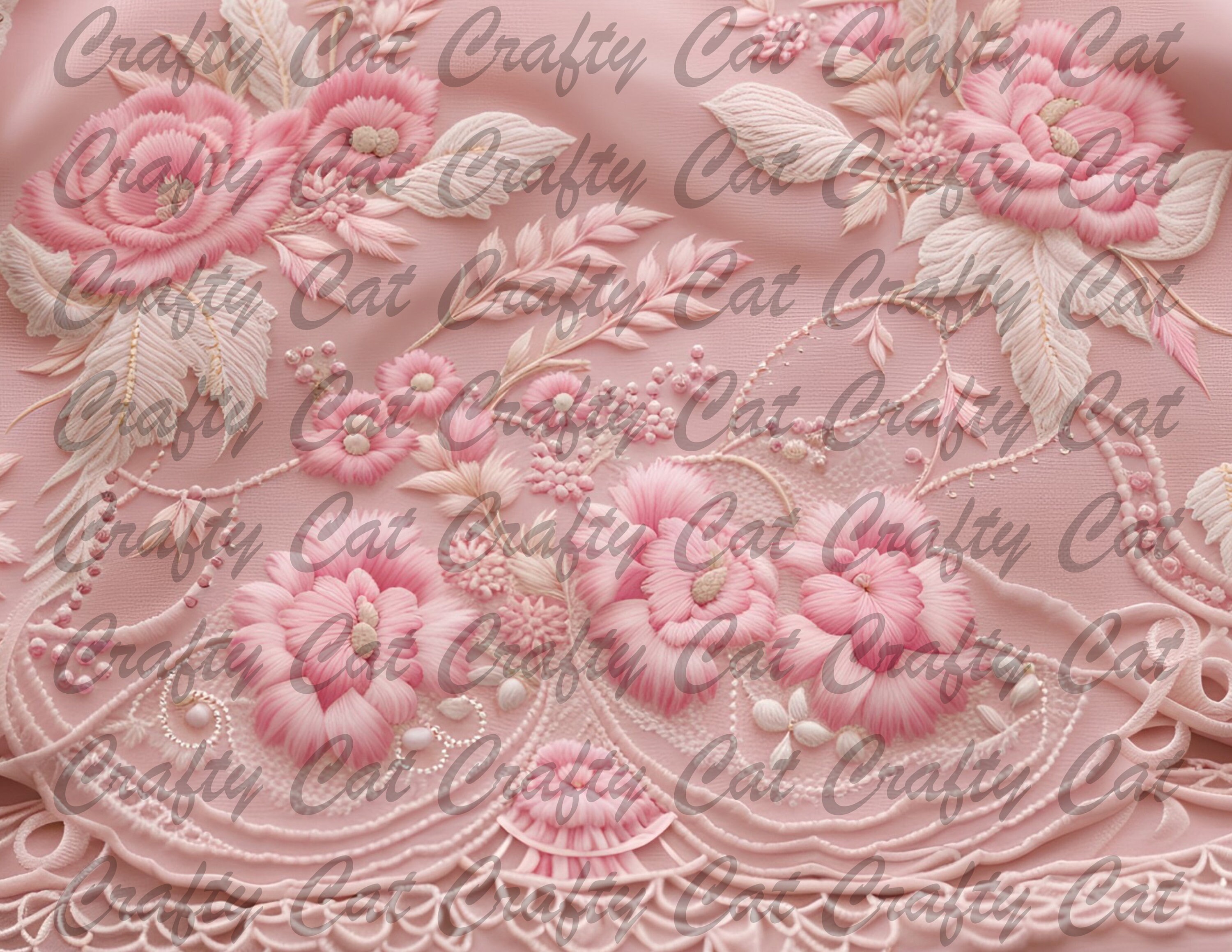 Pretty Pink Lace (a 12 Page Digital Download for PAPER CRAFTS) - Etsy