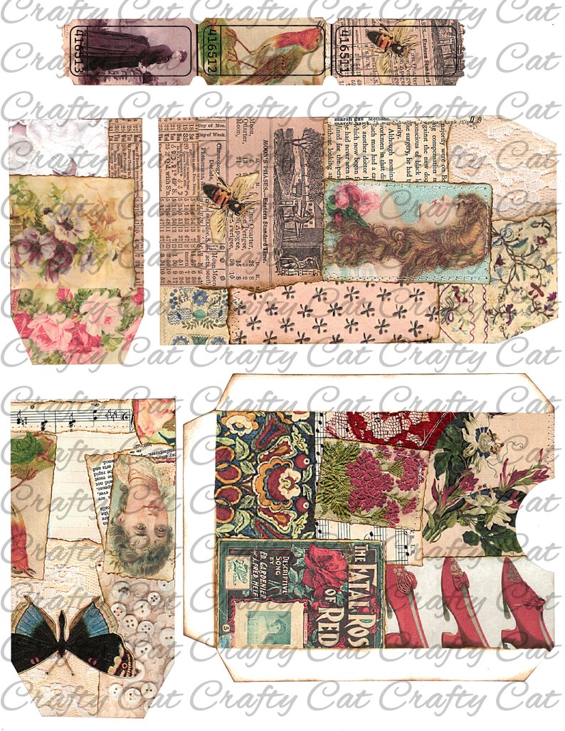 Cabinet Cards a 20 Page Digital Download (only 10 Pages Shown) - Etsy