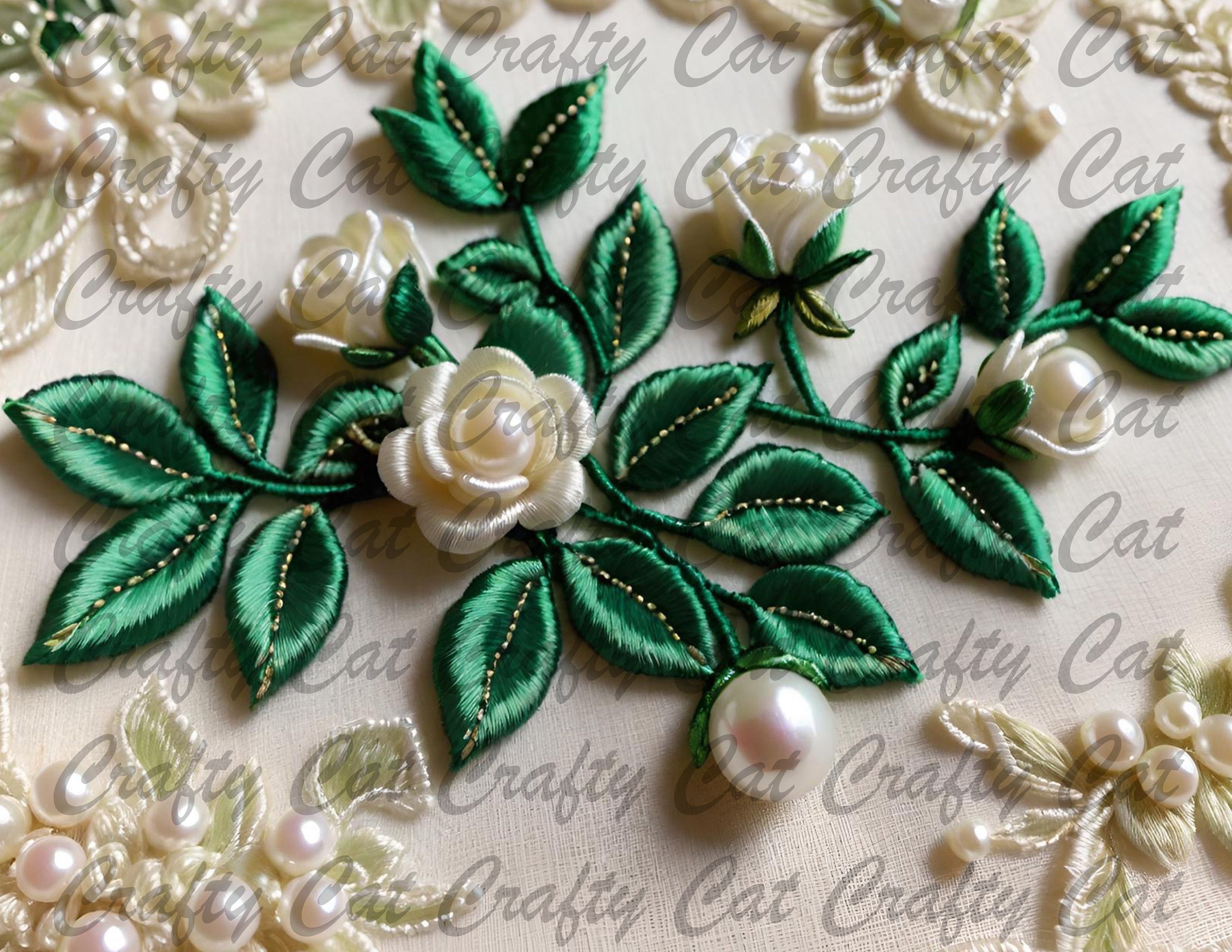 Gorgeous Green Embroidery (a 12 Page Digital Download for PAPER CRAFTS ...