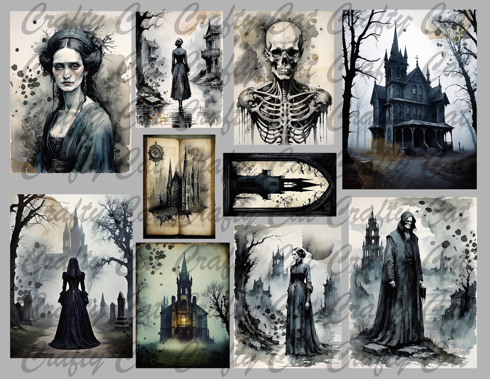 Gothic Gray (a 12 Page Digital Download) - Etsy