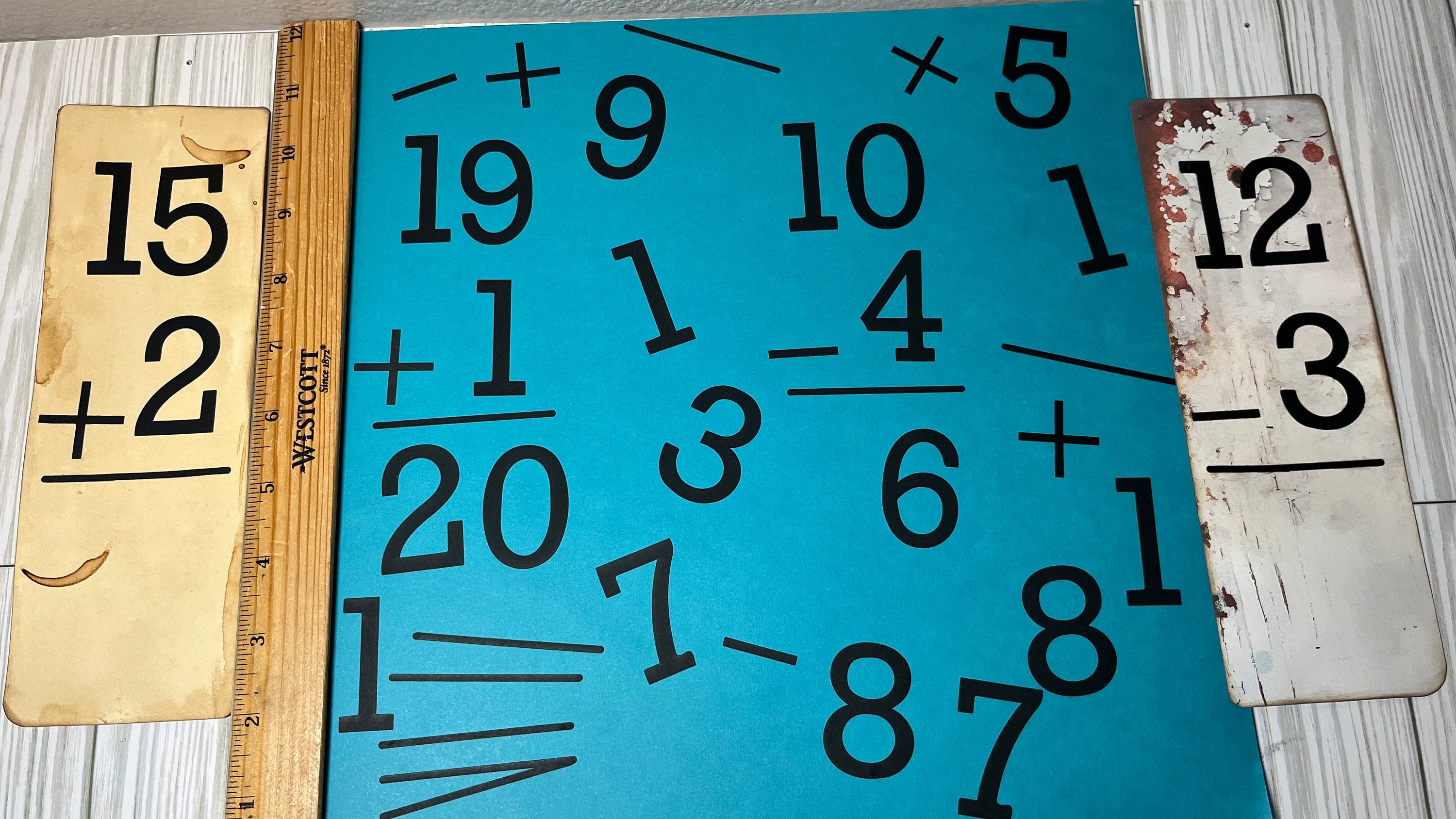 Flashcard Numbers (set of 150+ Laser Cut Black Paper Numbers, Not All ...