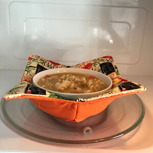 Microwave Bowl Cozy, Music Notes - Soup Bowl- Bowl Holder- Housewarming ...